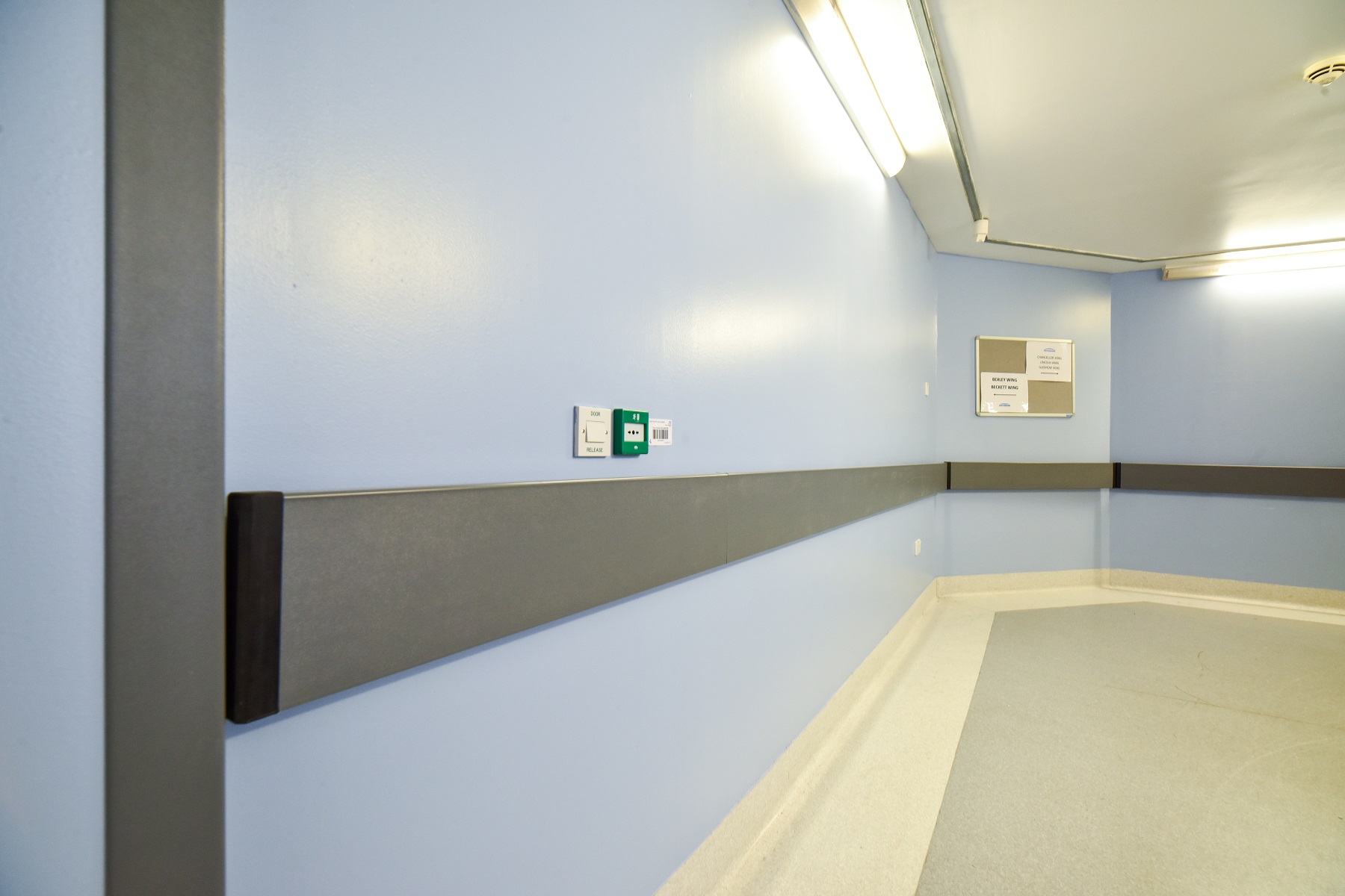 Hospital Corridor Walls Protected by Yeoman Shield - Healthcare Design ...